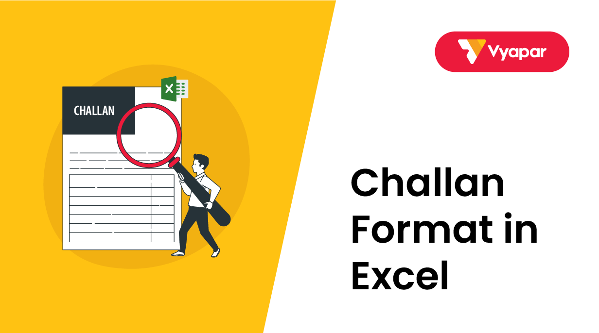Challan Format In Excel Free Download