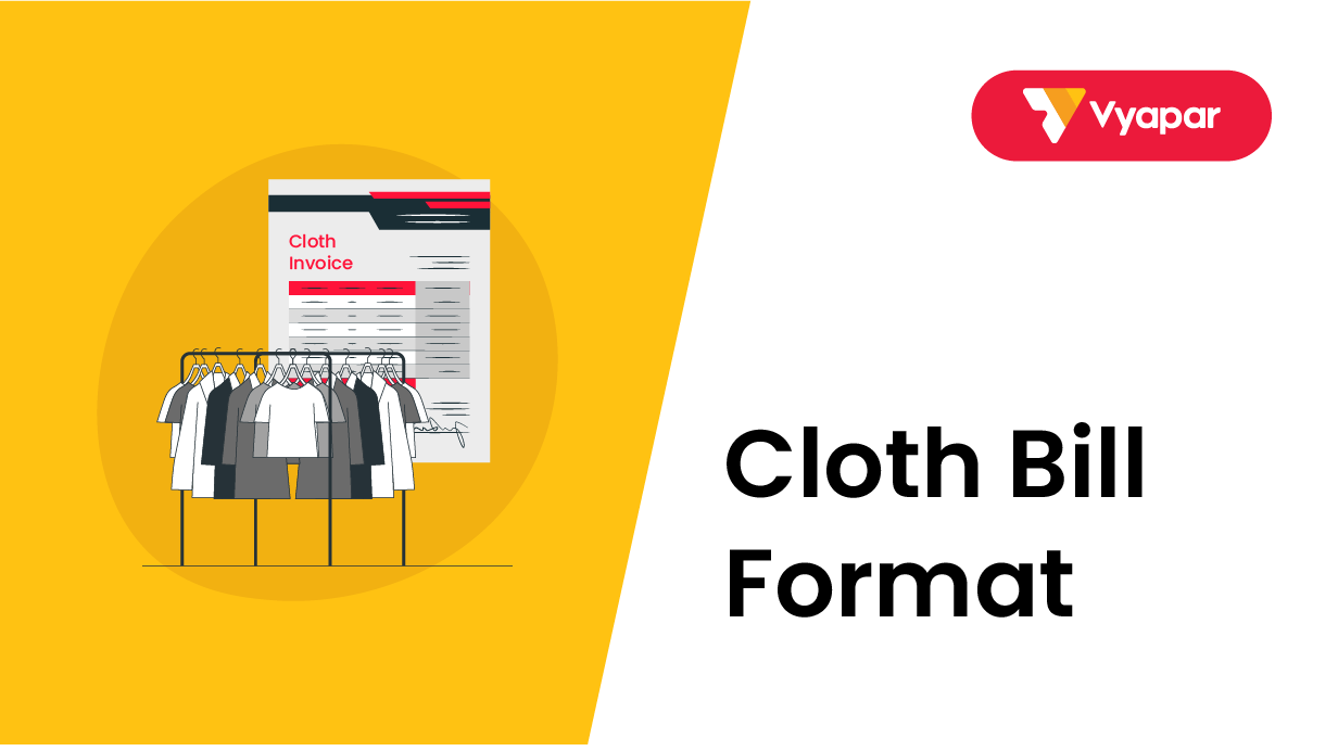 Cloth Bill Format Free Download