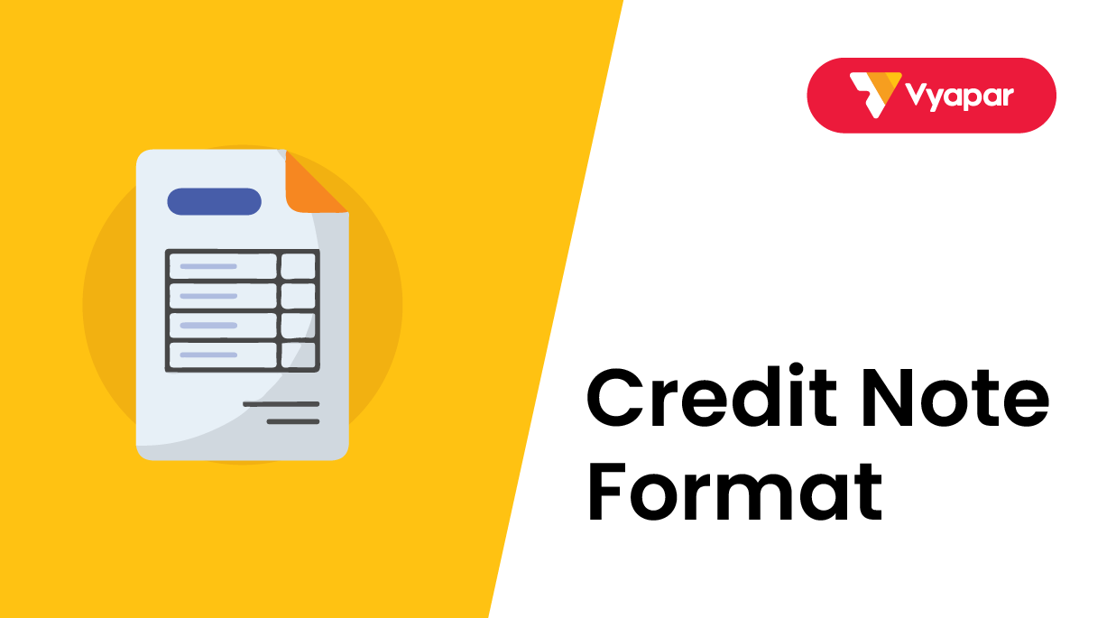 Credit Note Format - Free Download
