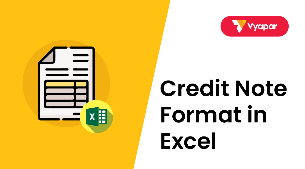 Credit Note Format In Excel Free Download
