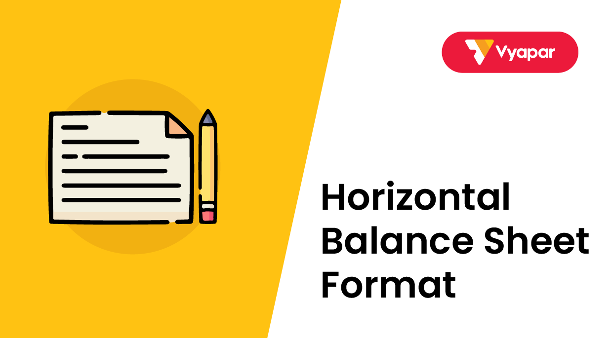 Horizontal Balance Sheet Format Free Download