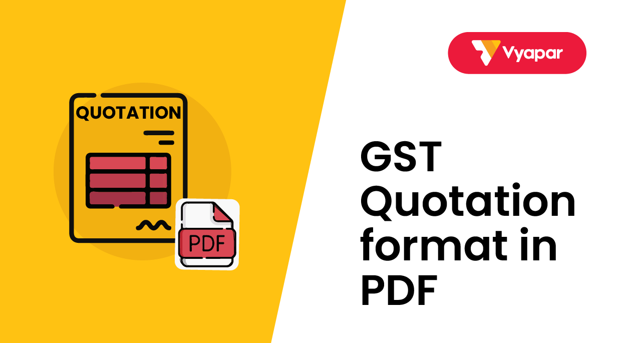 Quotation Format in PDF (Free Download) - Vyapar App