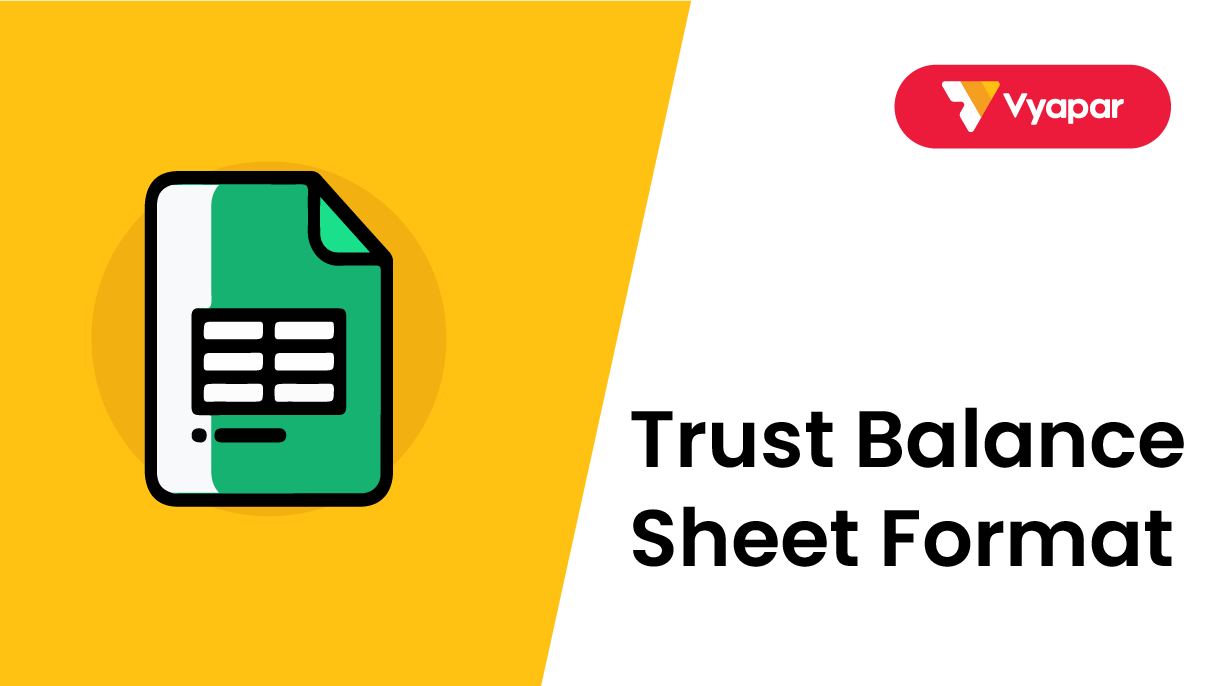 Trust Balance Sheet Format Free Download